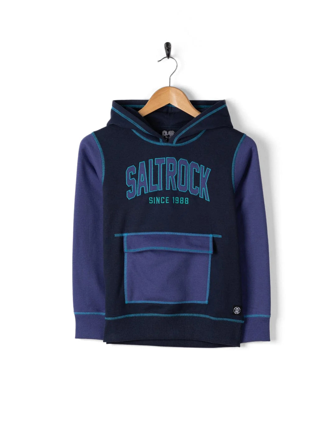 Saltrock Arched Logo Zig Zag Hoodie – Ivan Jameson Portadown