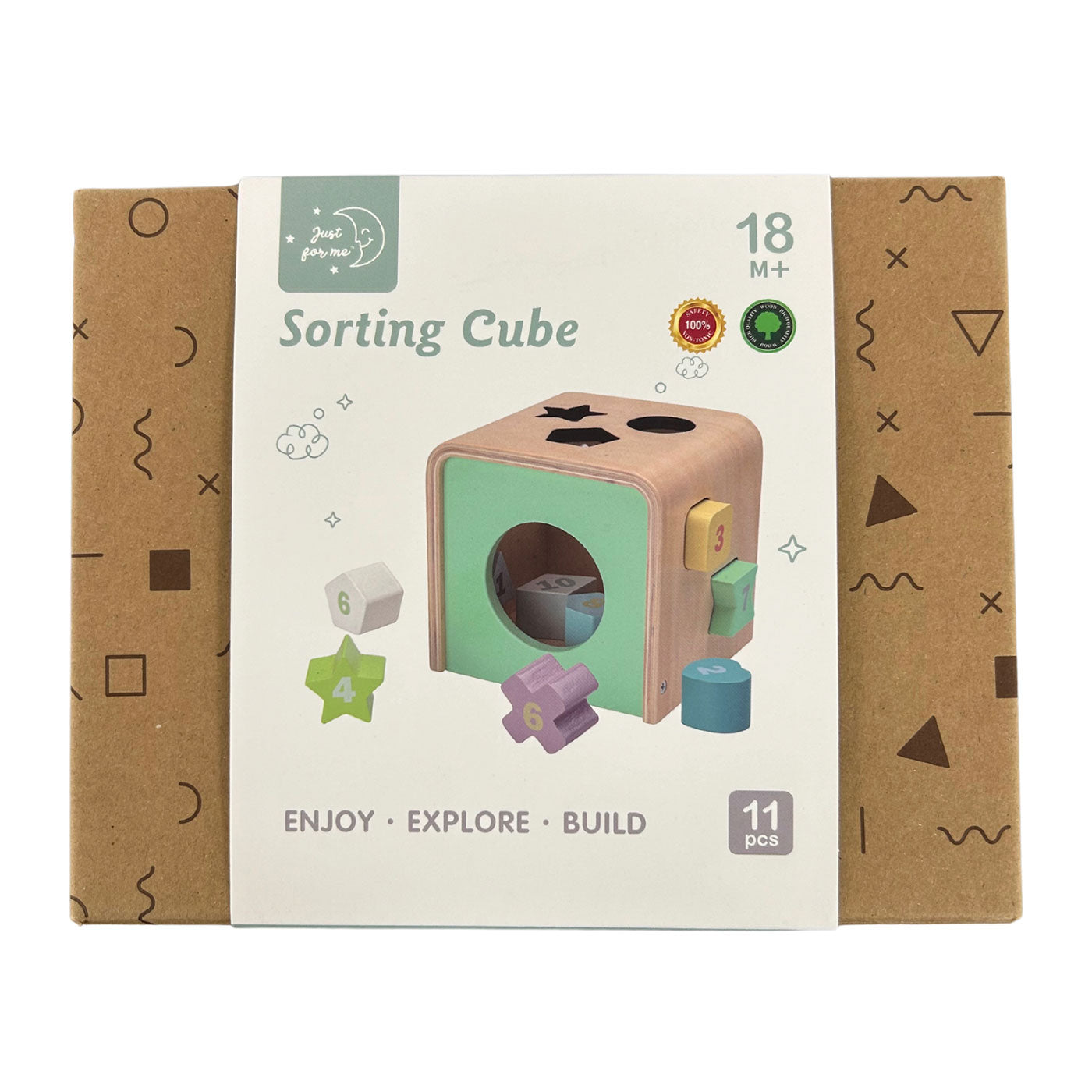 Wooden Sorting Cube – Ivan Jameson Portadown